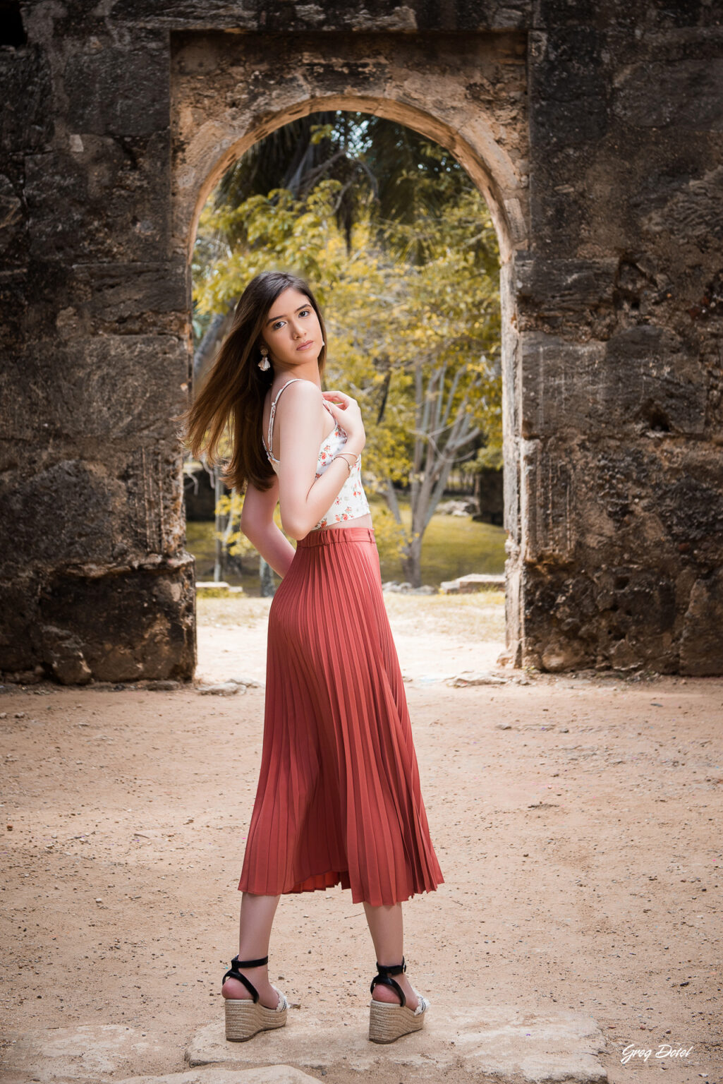 Sesion de fotos de 15 años moderna de Valeria en las Ruinas de Engombe ...